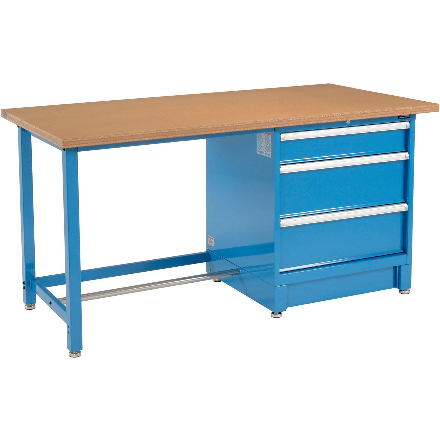 Global Industrial 72"W x 30"D Modular Workbench with 3 Drawers, Shop ...