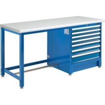 Complete Packaging Workbench ESD Square Edge - 72 x 30 in., White - Walmart.com
