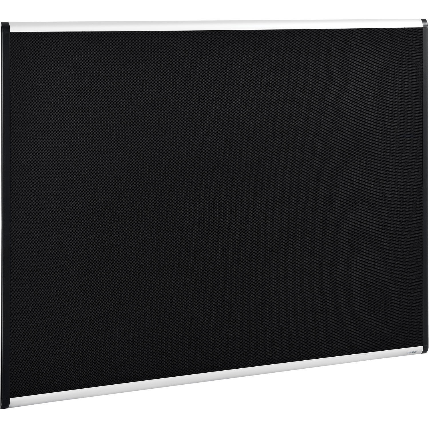 Global Industrial 72"W x 48"H Fabric Mesh Bulletin Board, Black ...