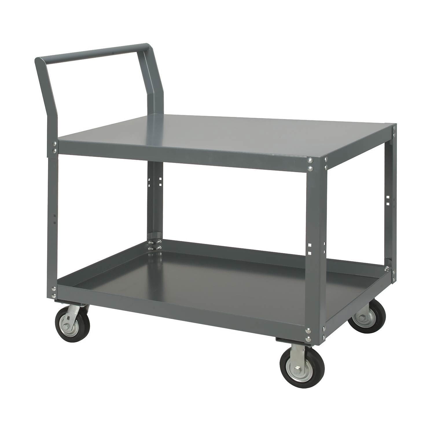 Global Industrial 752245 Two Shelf Unassembled Heavy Duty Service Cart ...