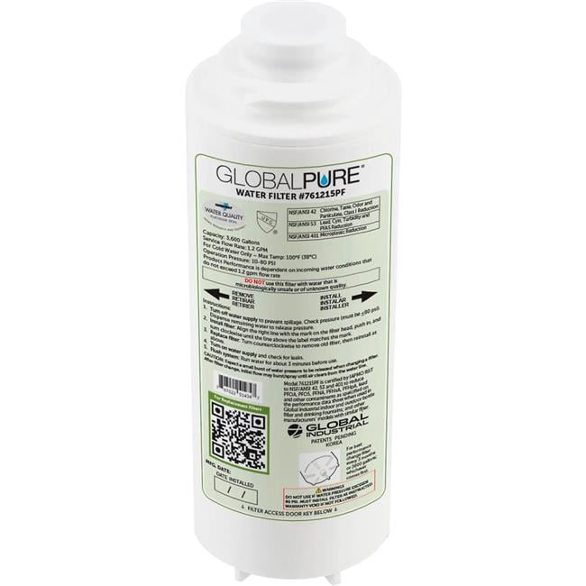 Global Industrial 761215PF Pure Replacement Water Filter - PFAS ...