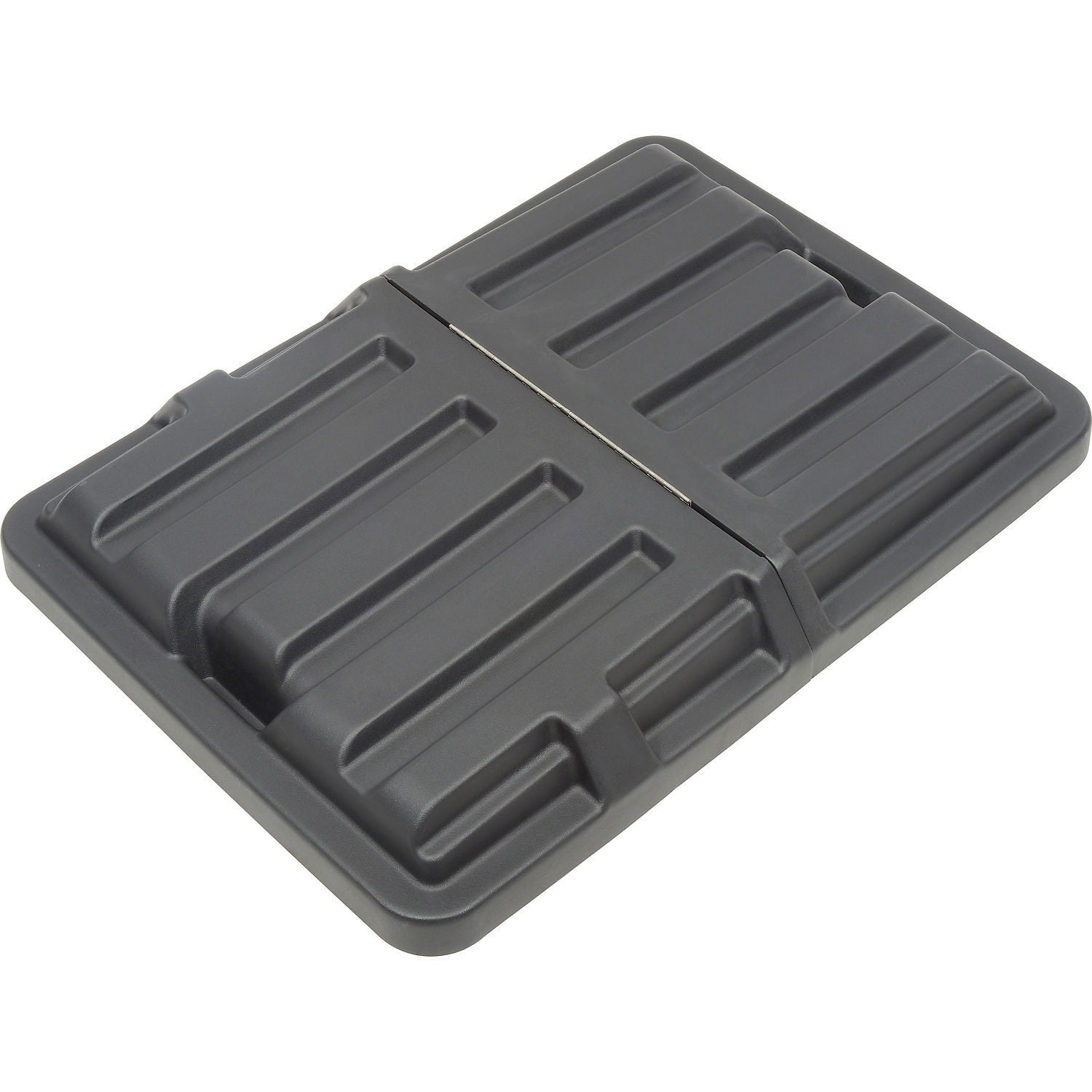 Global Industrial 800372 Plastic Hinged Black Lid for 16 Bushel Truck ...