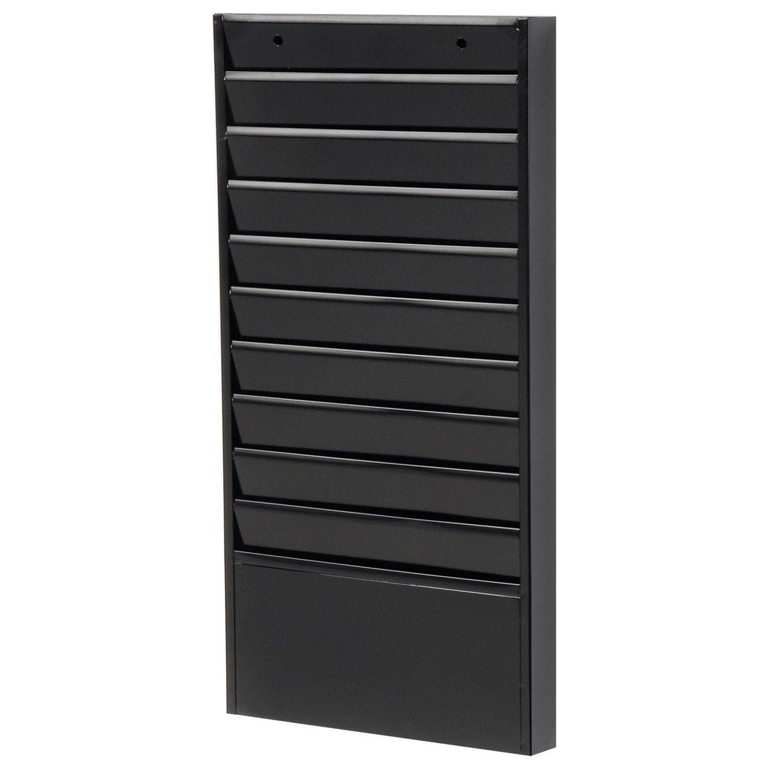 Global Industrial 806403 Medical Chart Hanging Wall File Holder, Black ...