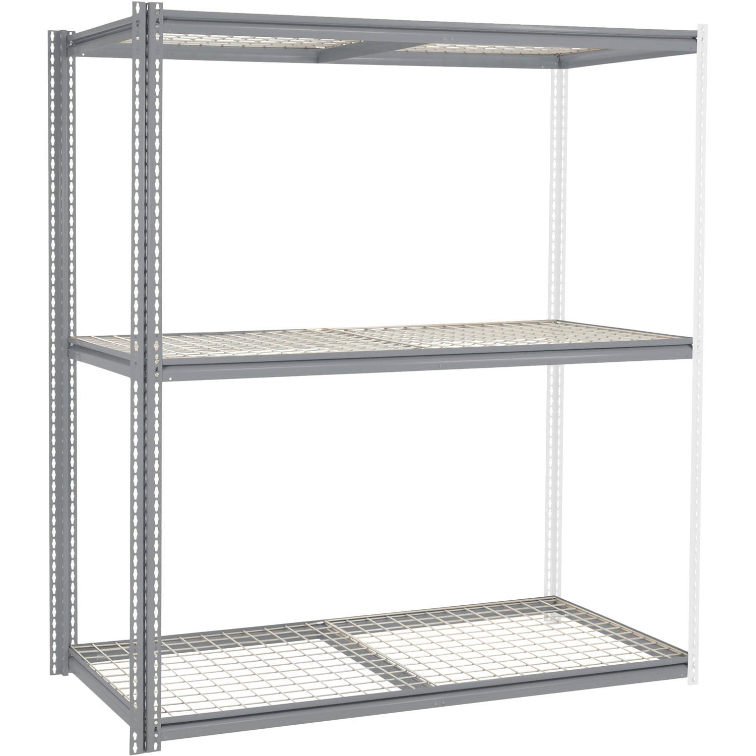 Global Industrial 581066GY 96 x 72 x 48 in. High Capacity 3 Levels Add ...