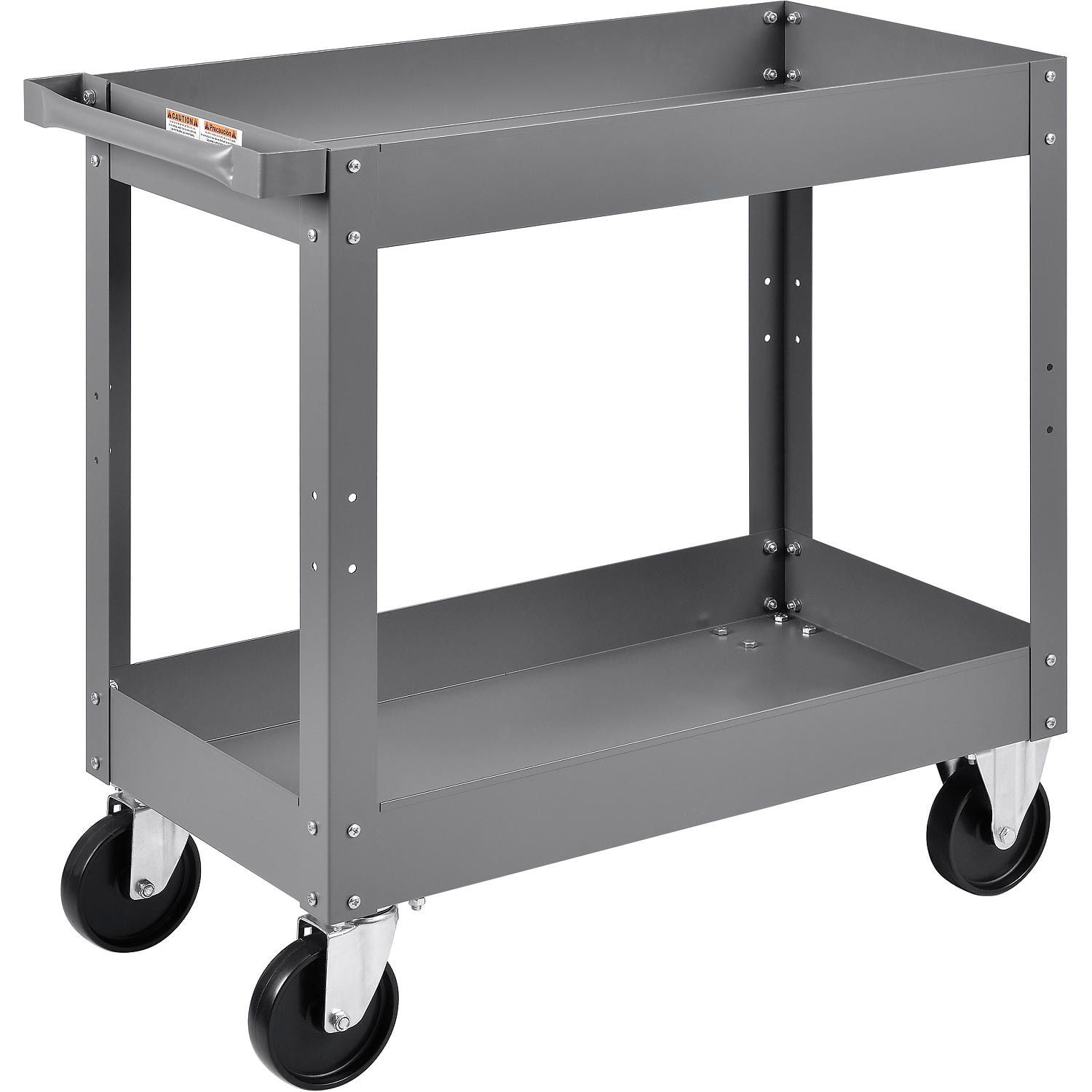 Global Industrial Steel Stock Cart w/2 Shelves 500 lb. Capacity 30""L x ...