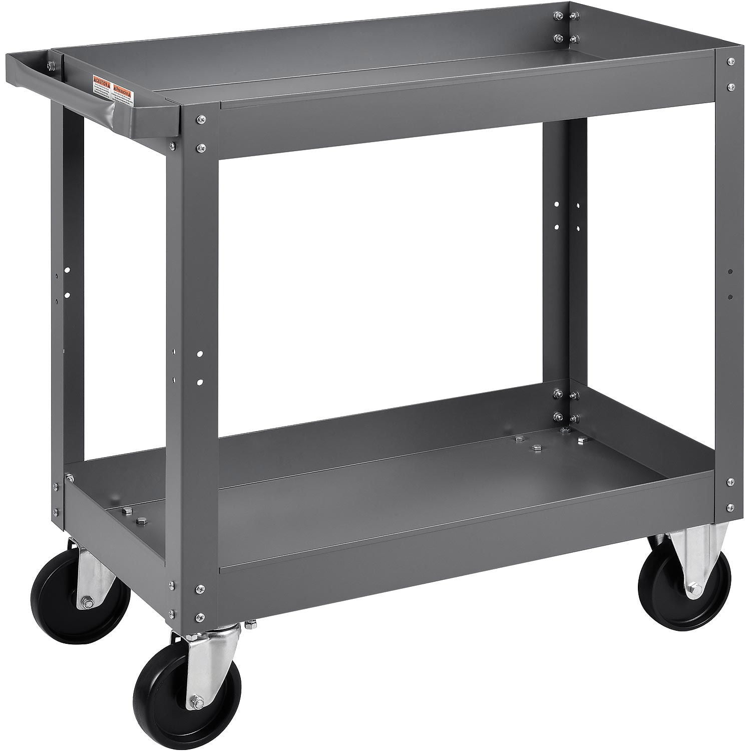 Global Industrial Steel Stock Cart w/2 Shelves 800 lb. Capacity 30""L x ...