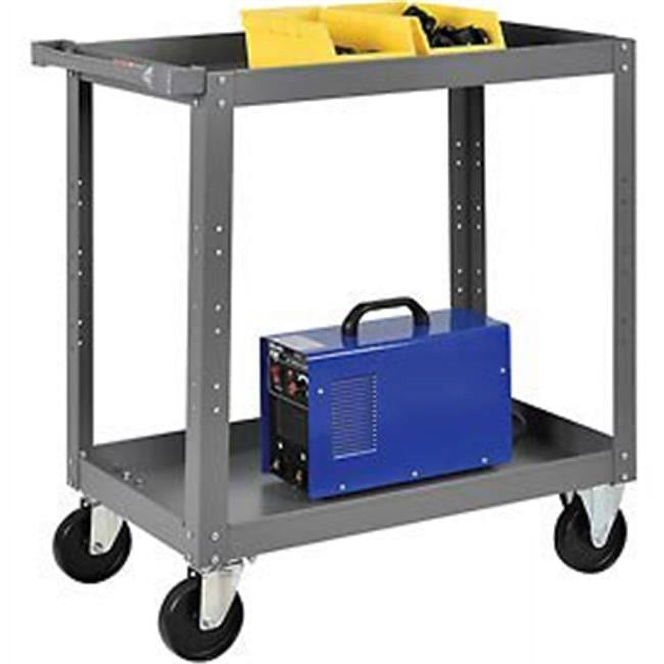 Global Industrial 988847 2 Shelf Steel Stock Cart, 30 x 18 in. - 800 ...