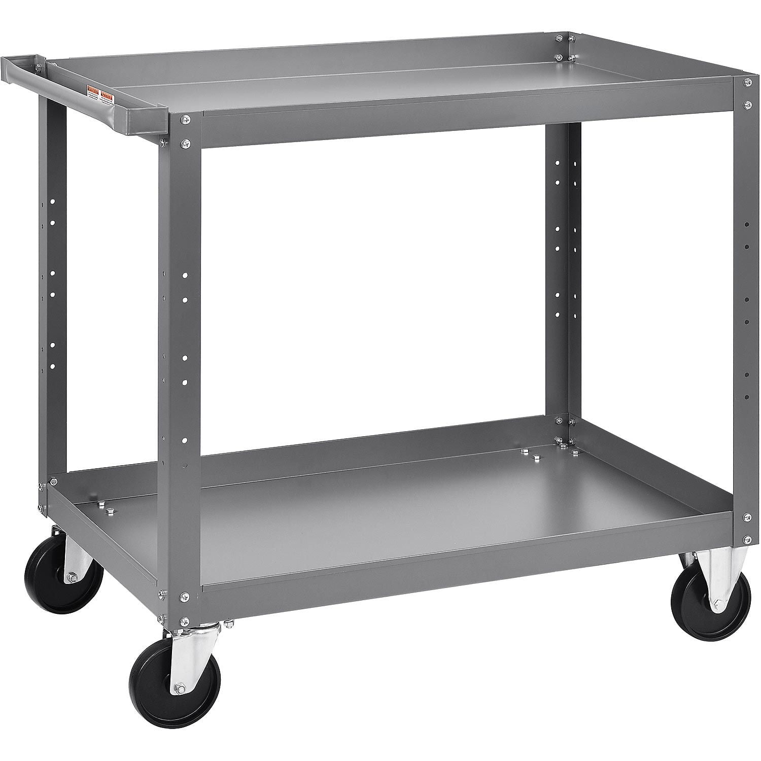 Global Industrial 988848 2 Shelf Steel Stock Cart, 36 x 24 in. - 800 ...