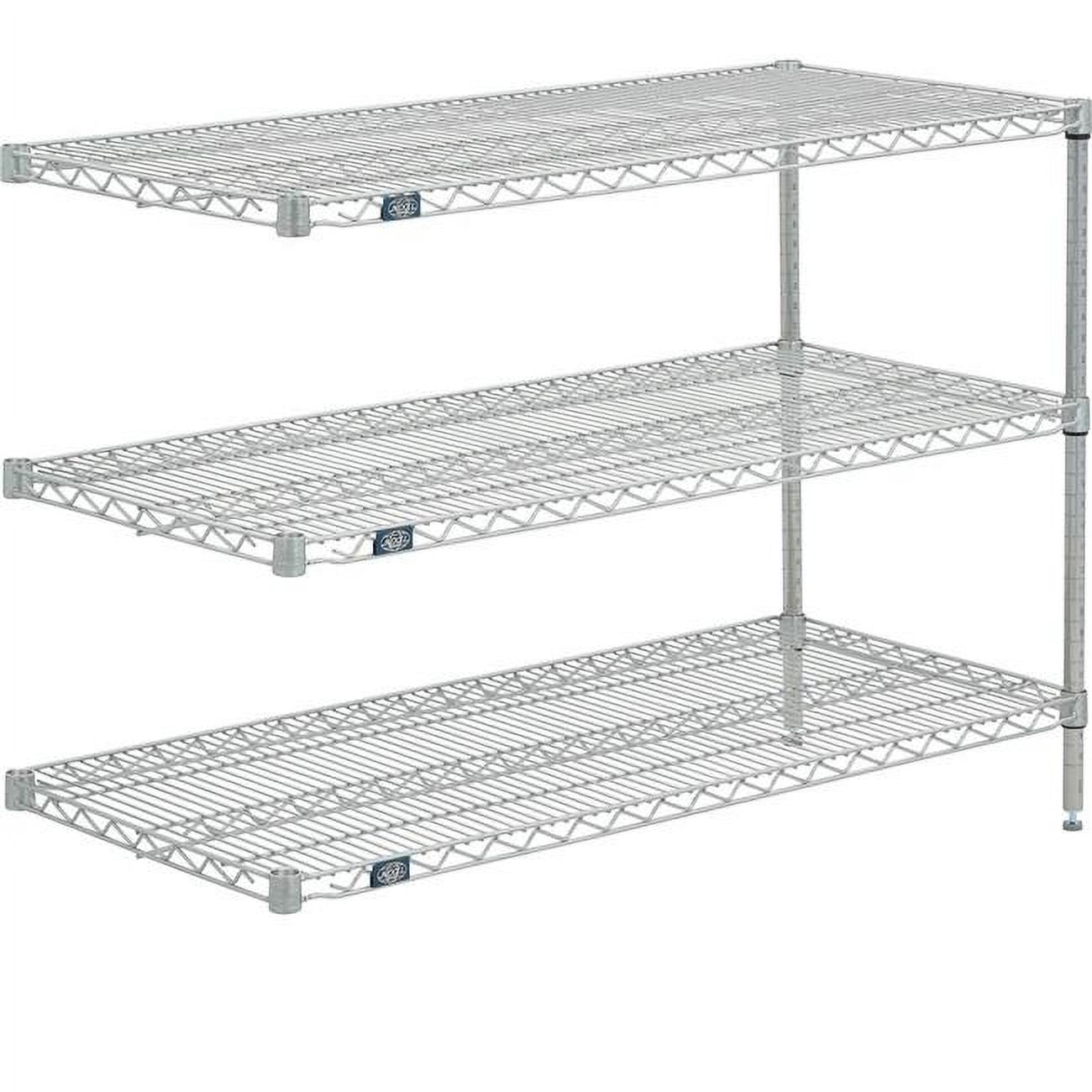 Global Industrial A14603Z3 Nexel 3 Shelf Poly-Z-Brite Wire Shelving ...
