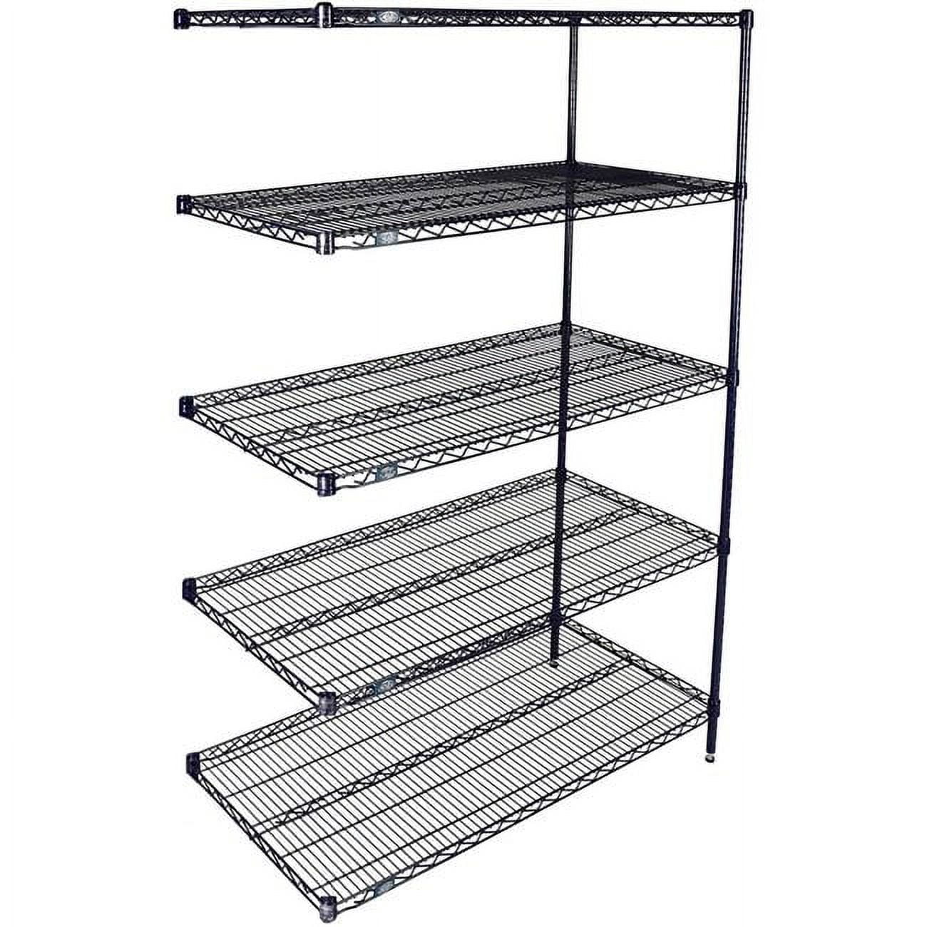 Global Industrial A14608N5 Nexel 5 Shelf Nexelon Blue Wire Shelving ...