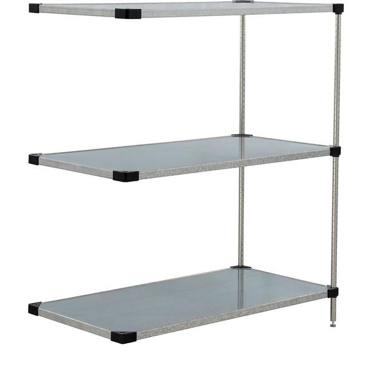 Global Industrial A18245SZ3 Nexel 3 Shelf Galvanized Steel Solid ...