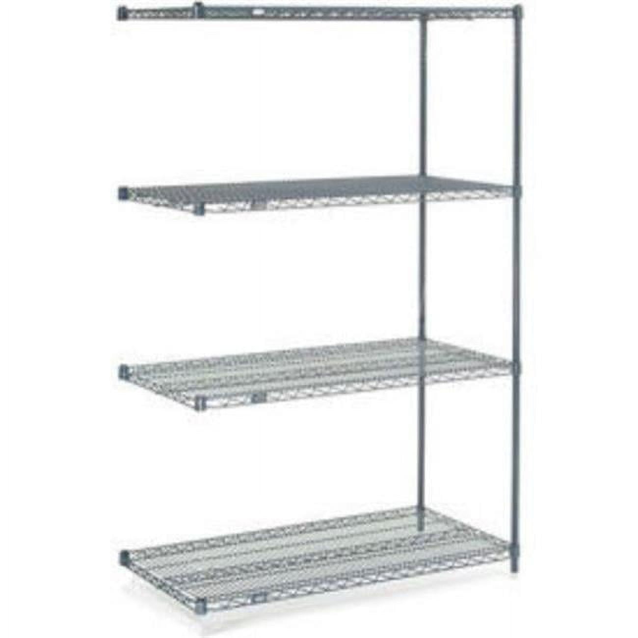 Global Industrial A18305N Nexel 4 Shelf Nexelon Blue Wire Shelving Unit ...