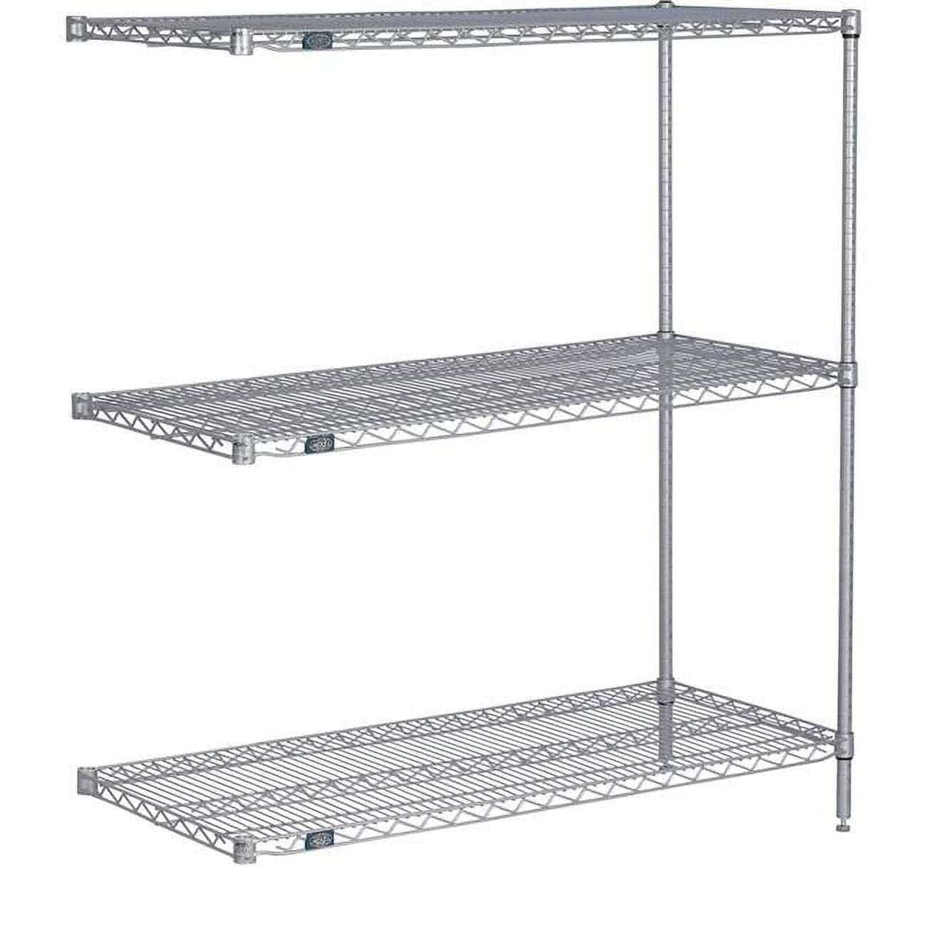 Global Industrial A18365EP3 Nexel 3 Shelf Nexelate Silver Epoxy Wire ...