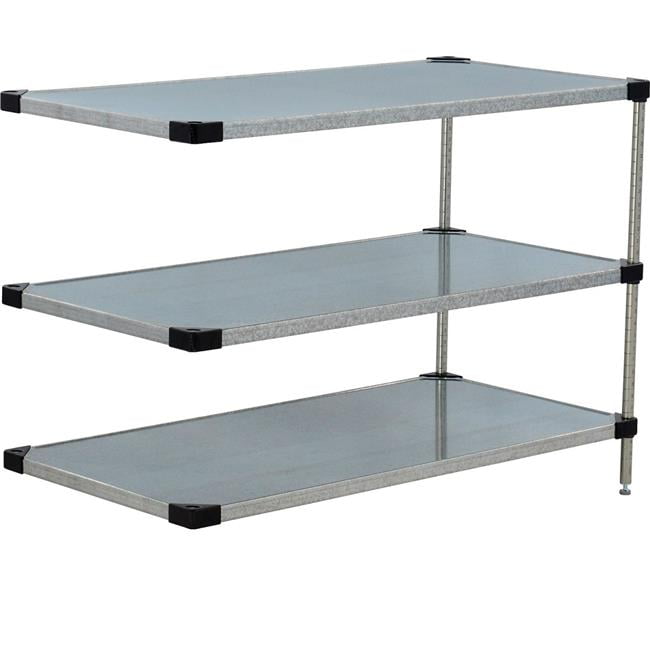 Global Industrial A18723SZ3 Nexel 3 Shelf Galvanized Steel Solid ...