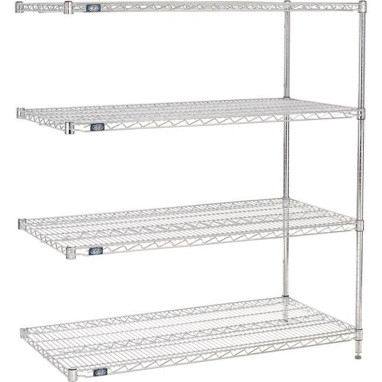 Global Industrial A24728S Nexel 4 Shelf Stainless Steel Wire Shelving ...