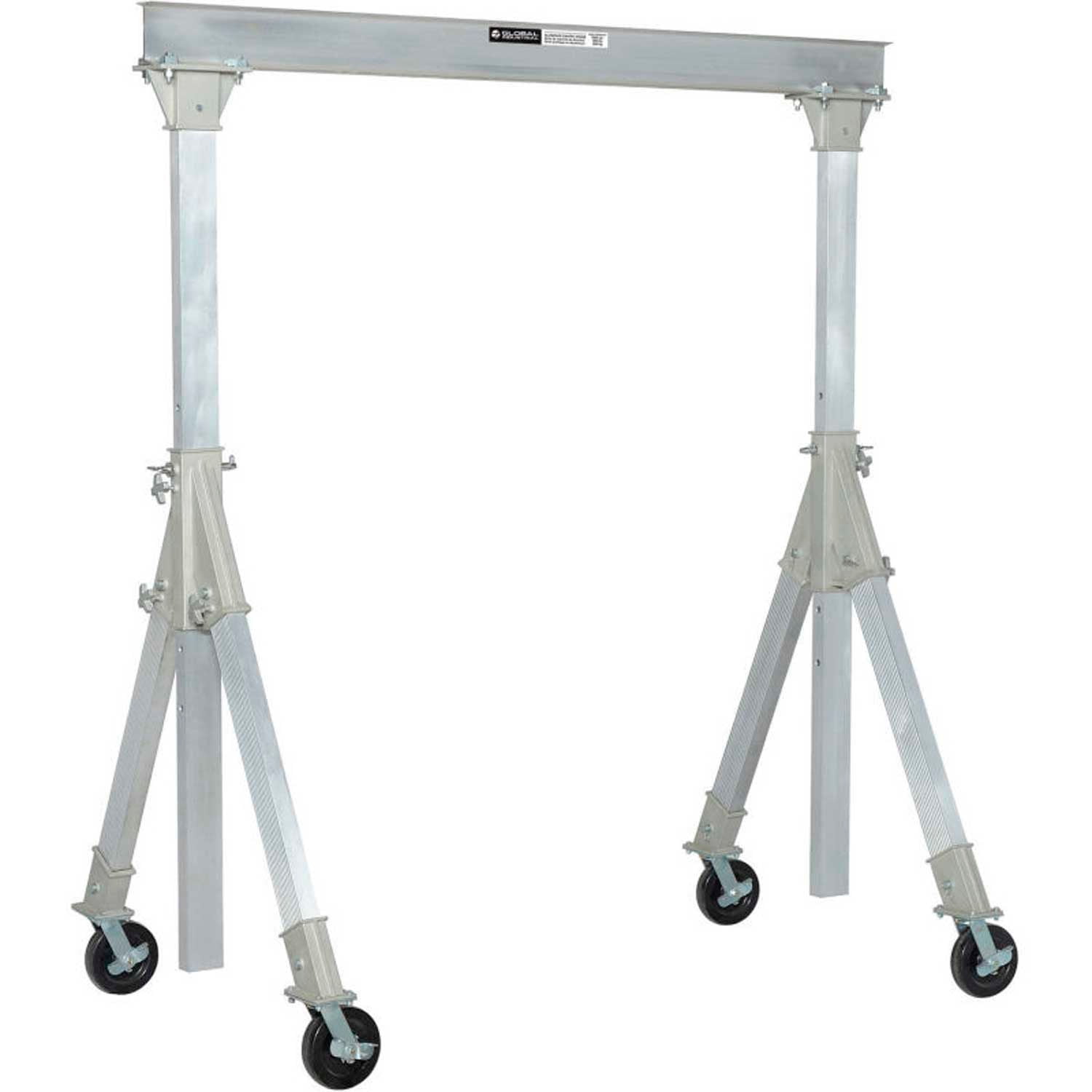 Global Industrial Adjustable Height Aluminum Gantry Crane, 12'W x 9'6 ...