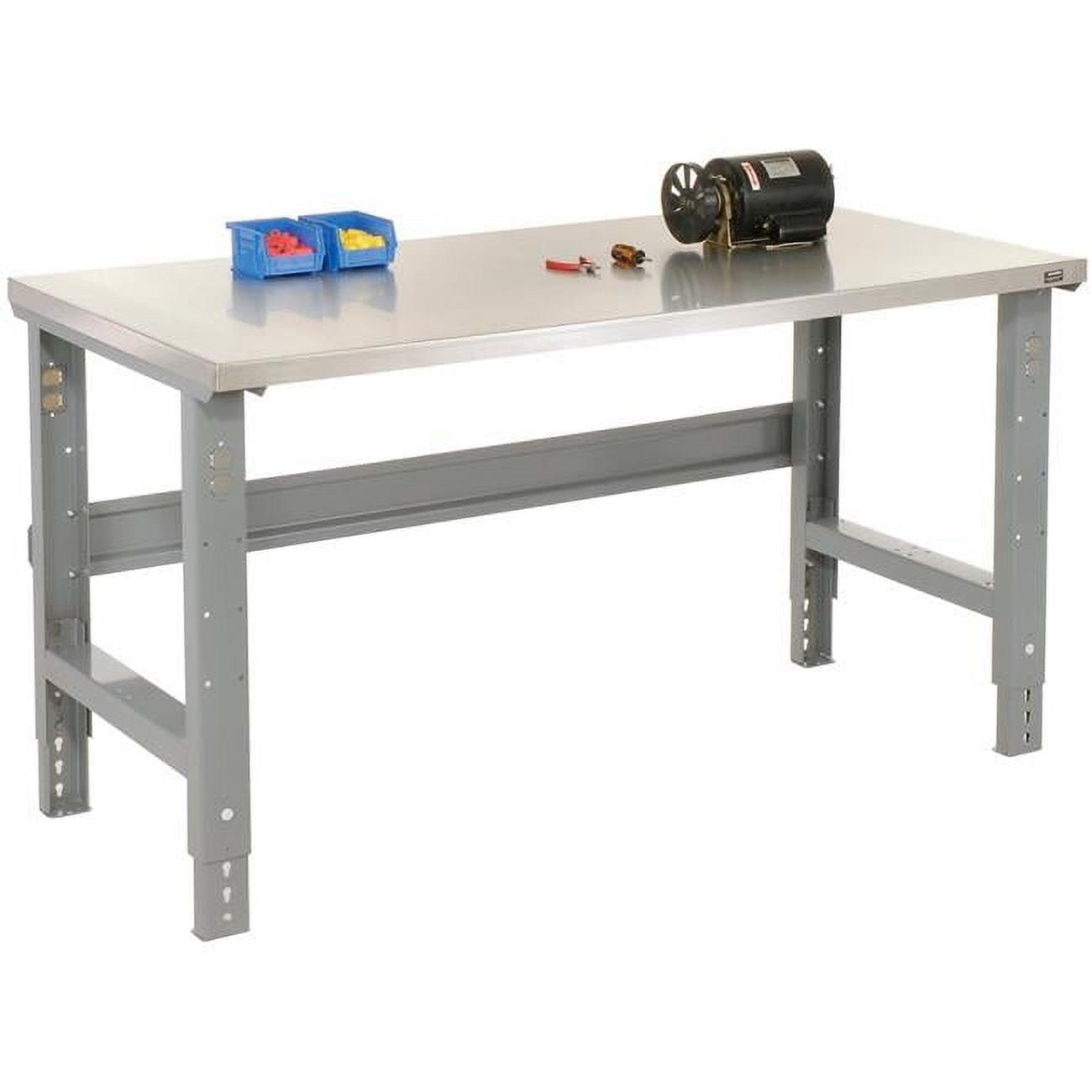 Global Industrial SS7230QA Adjustable Height Workbench C-Channel Leg ...