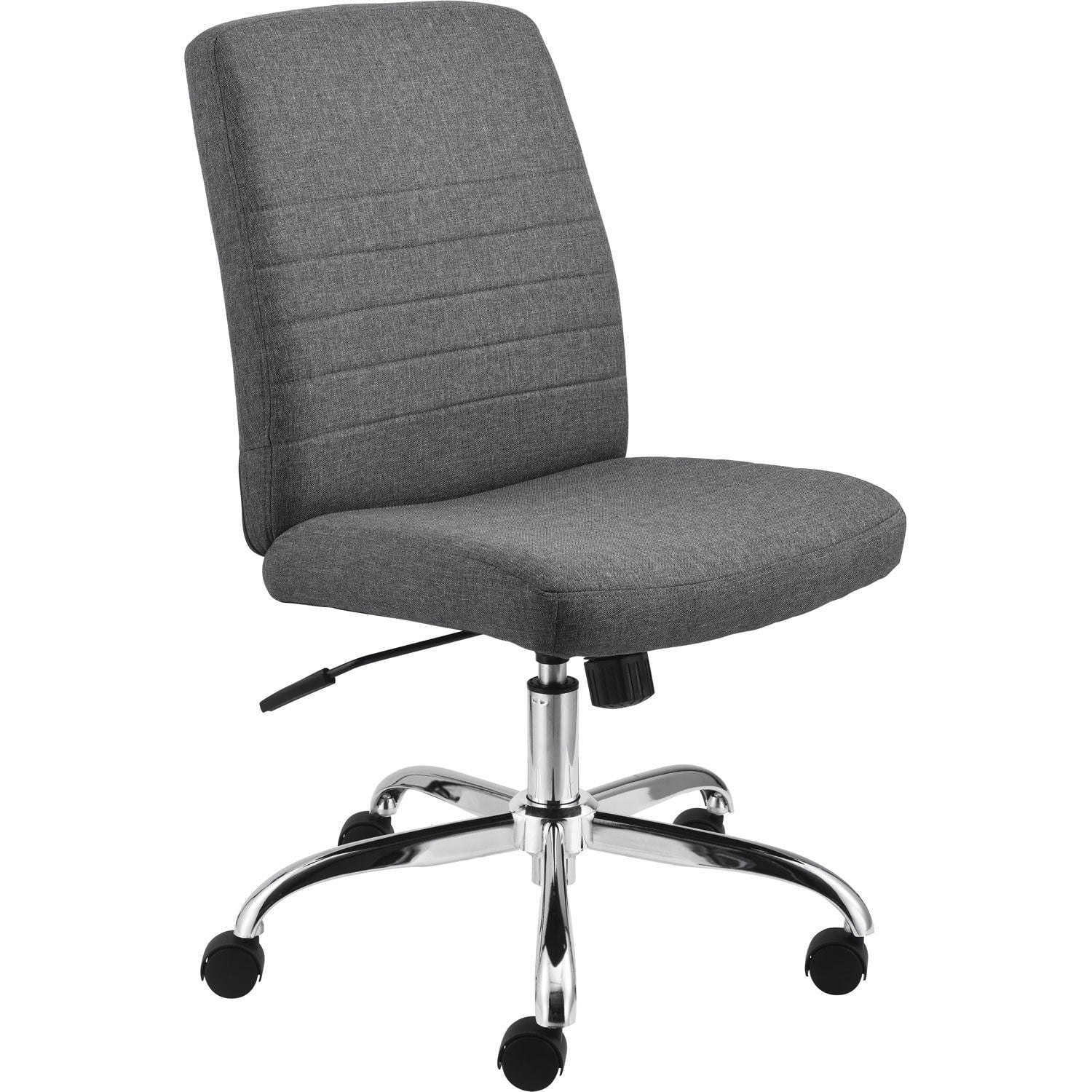 Global Industrial Armless Task Chair, Fabric, Gray, Mid Back - Walmart.com