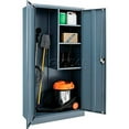 Global Industrial Assembled Janitorial Cabinet, 36x18x72, Gray ...
