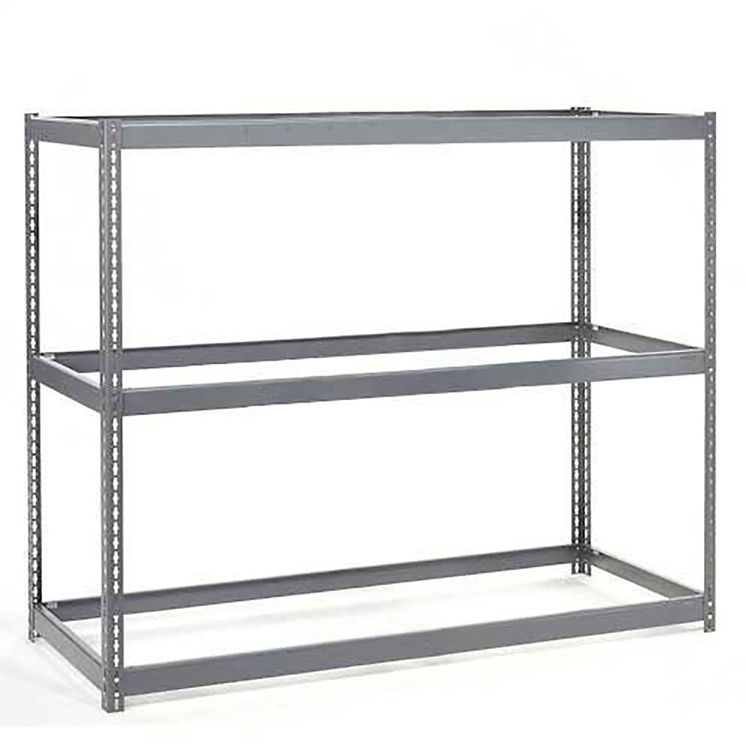 Global Industrial Wide Span Rack 48Wx48Dx96H, 3 Shelves No Deck 1200 Lb ...