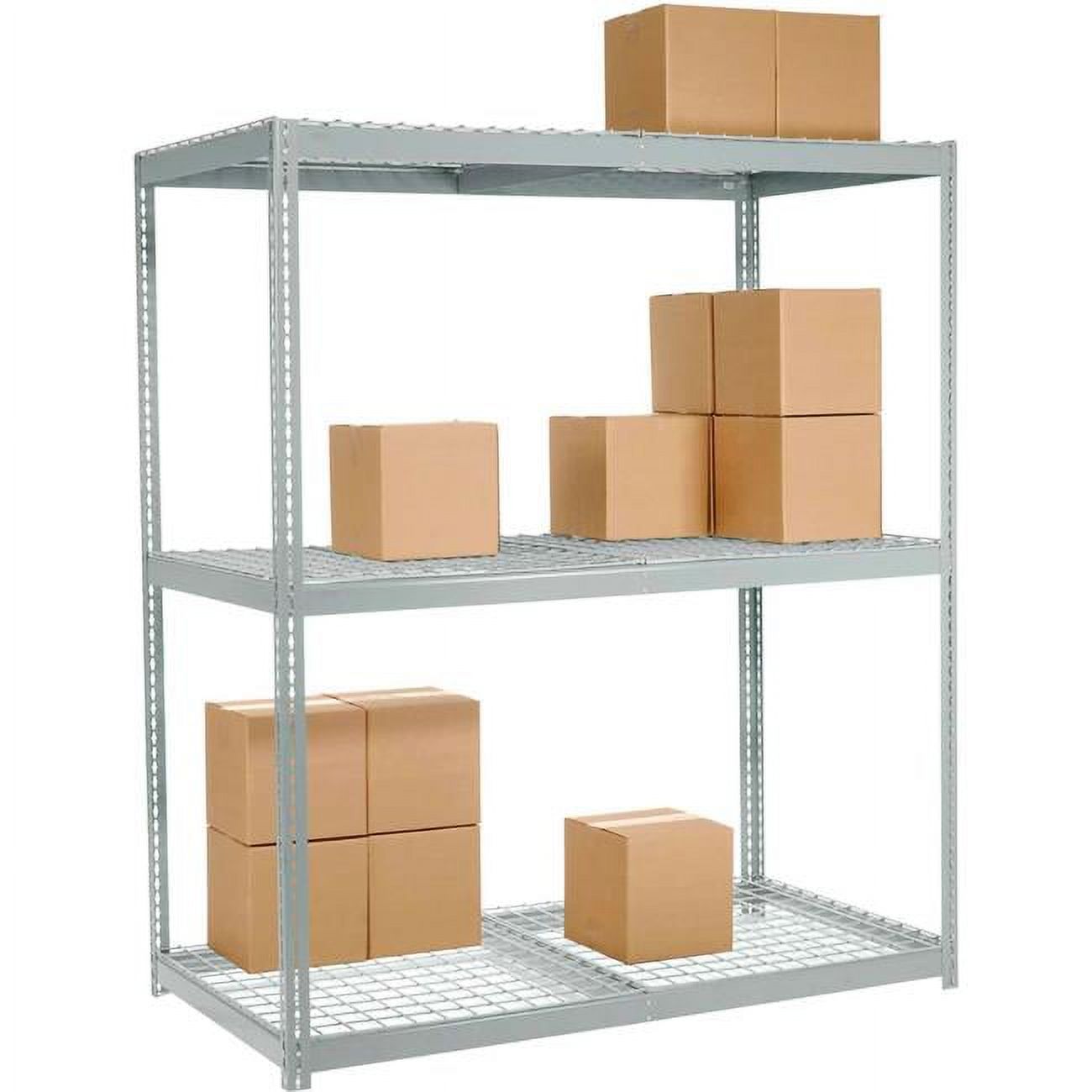 Global Industrial B2297193 96 x 60 x 24 in. 3 Shelves Wide Span Rack ...