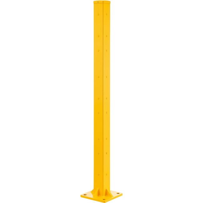 Global Industrial Bolt-On Steel Post for Triple 3-Rib Guard Rail - 60 ...