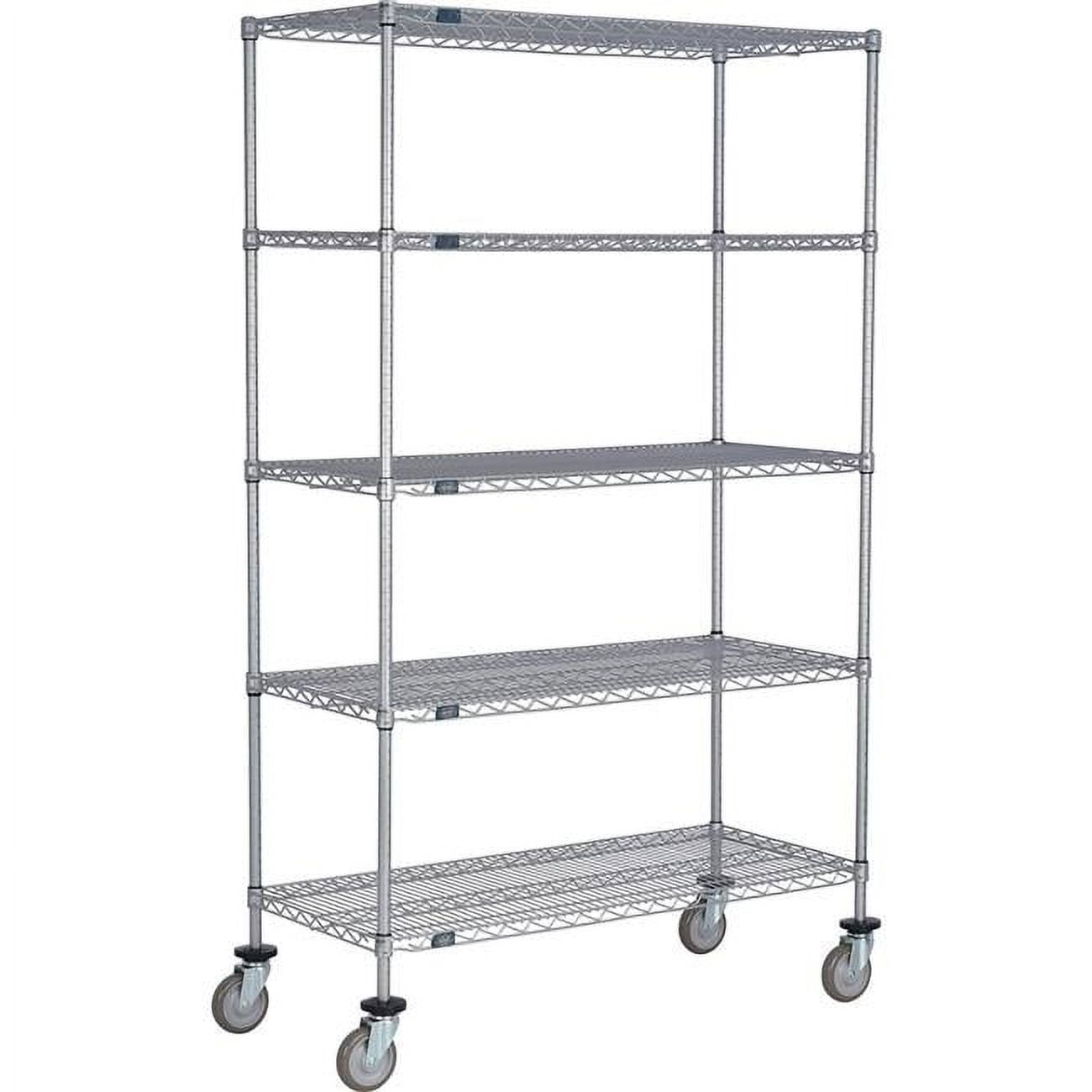 Global Industrial C18487PEP5 Nexel 5 Shelf Truck, Nexelate 48 x 18 x 80 ...