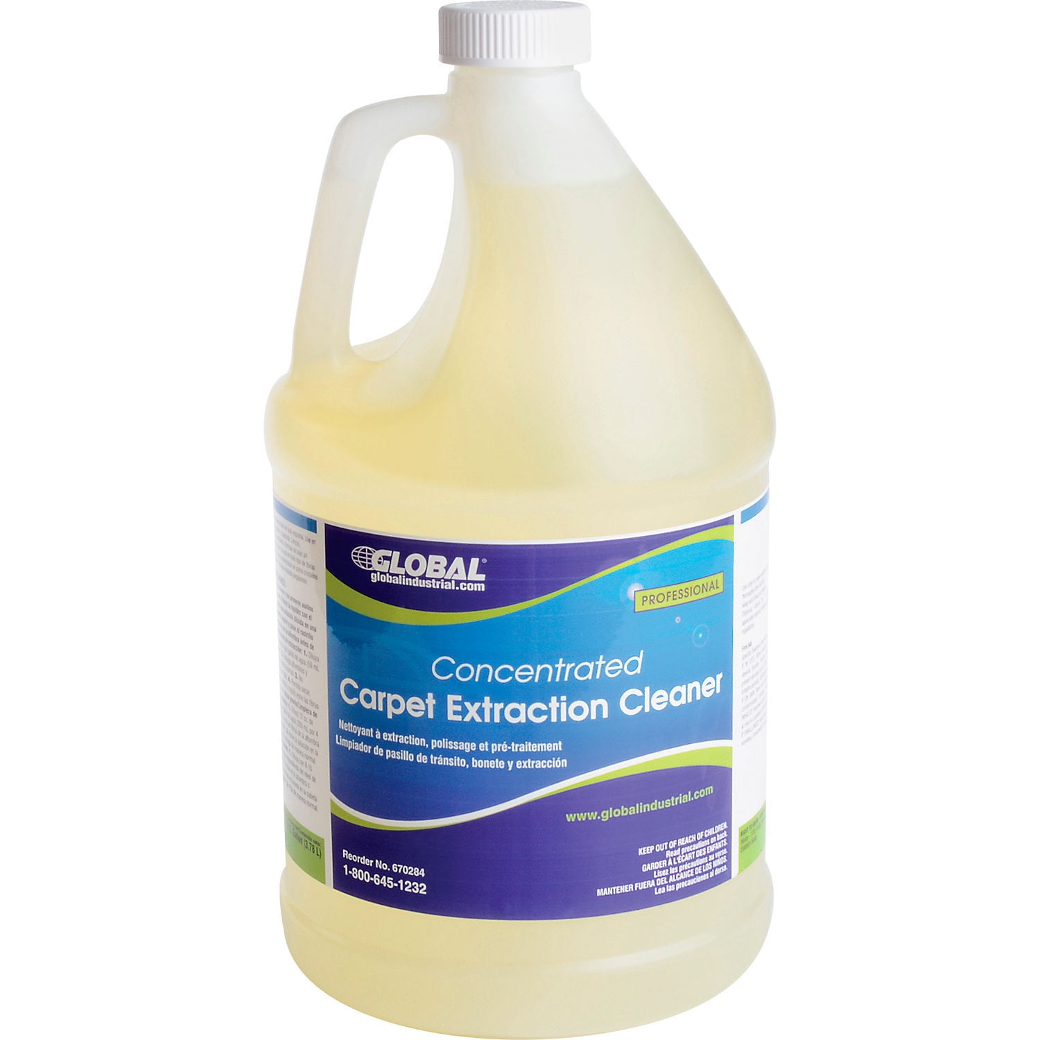 Global Industrial Carpet Extraction Cleaner Concentrate 1 Gallon Bottle ...