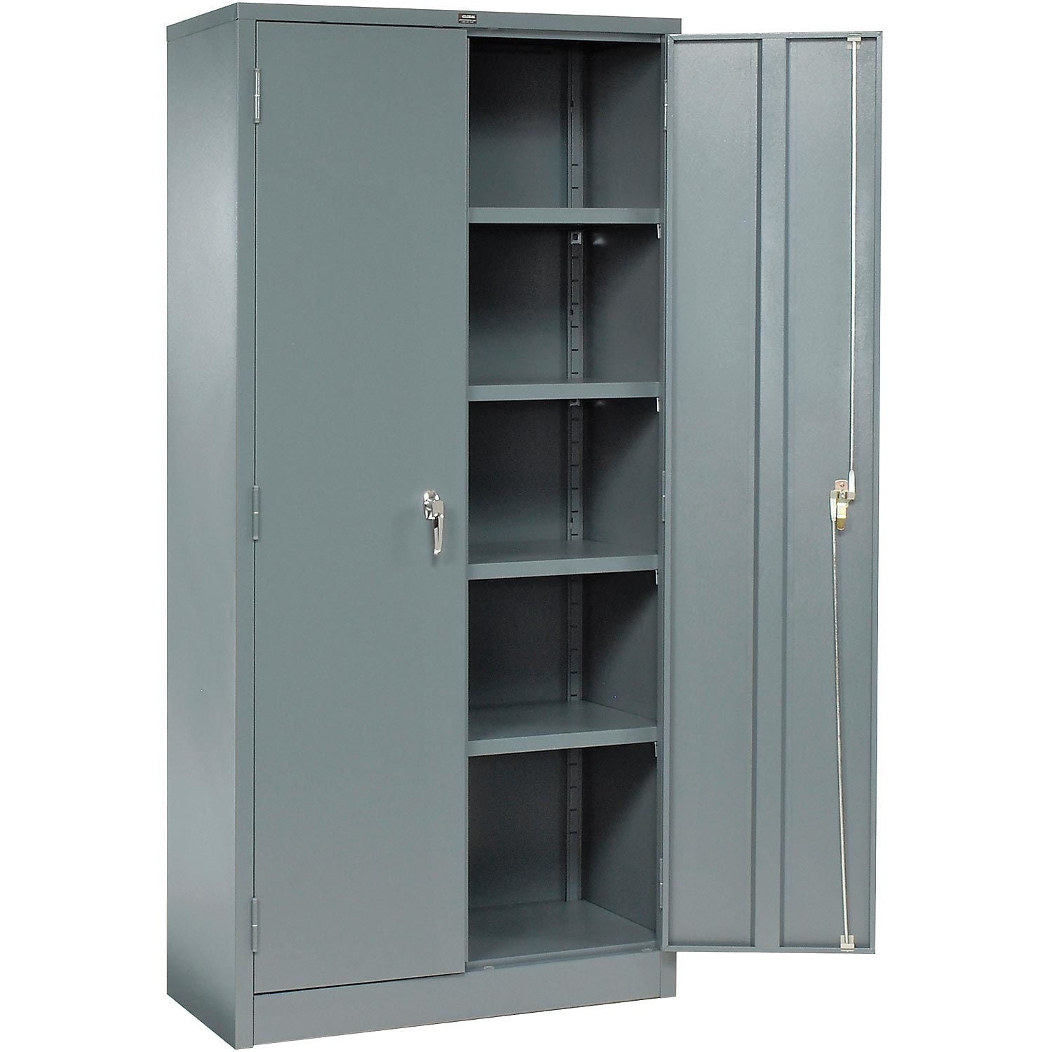 Global Industrial Easy Assembly Storage Cabinet, 36x18x78, Gray ...