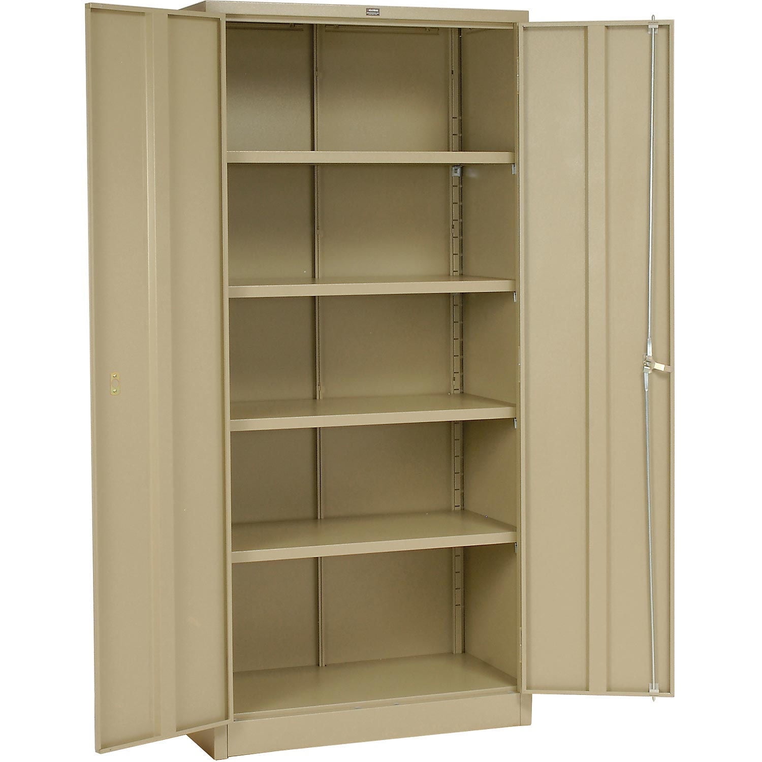 Global Industrial Easy Assembly Storage Cabinet, 36x18x78, Tan ...