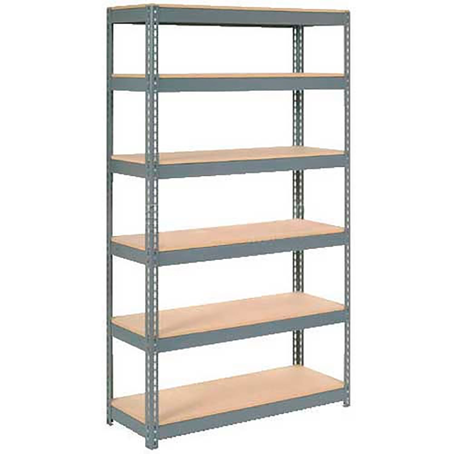 Global Industrial Extra Heavy Duty Shelving 48"W x 24"D x 72"H With 6 ...