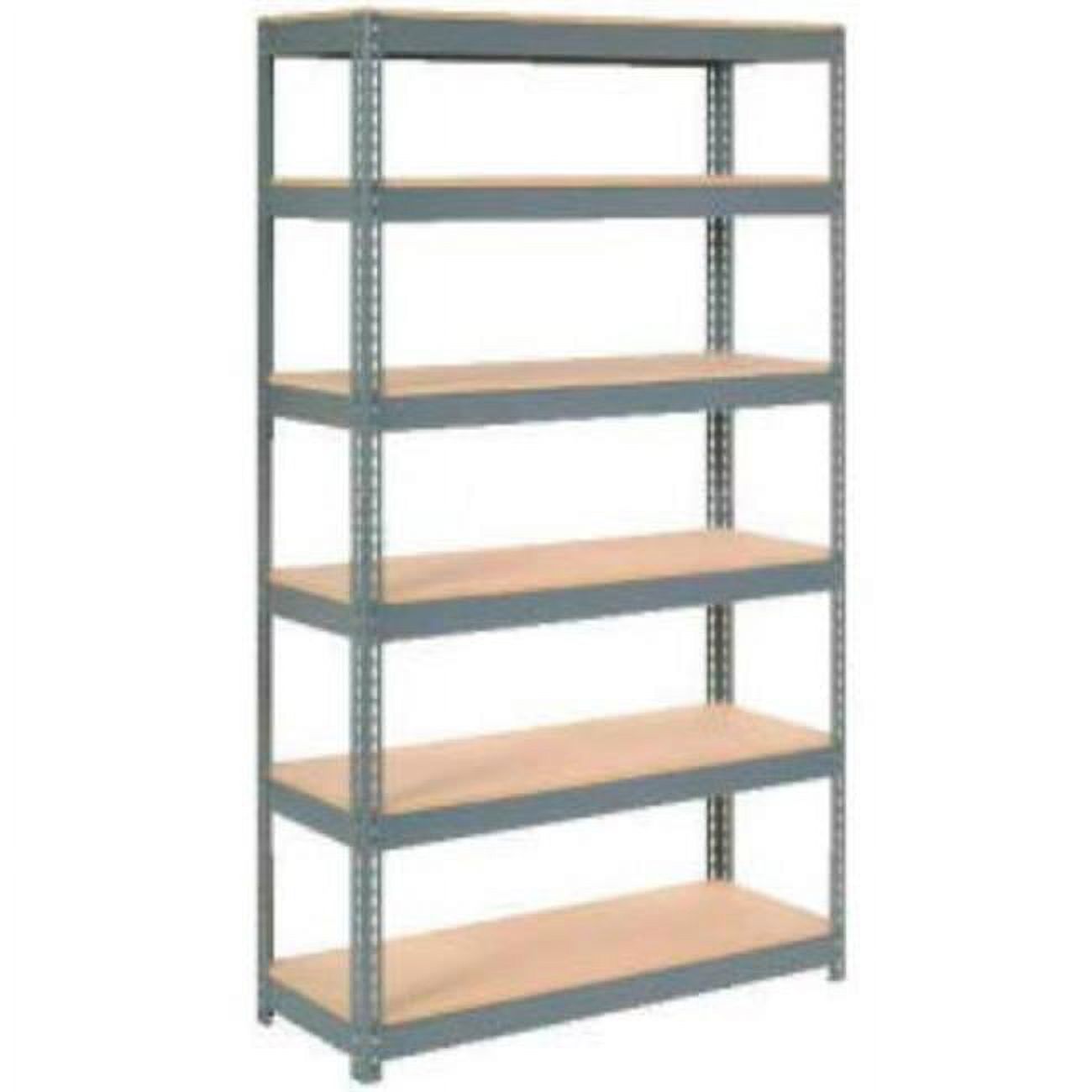 Global Industrial Extra Heavy Duty Shelving with 6 Shelves without Deck ...