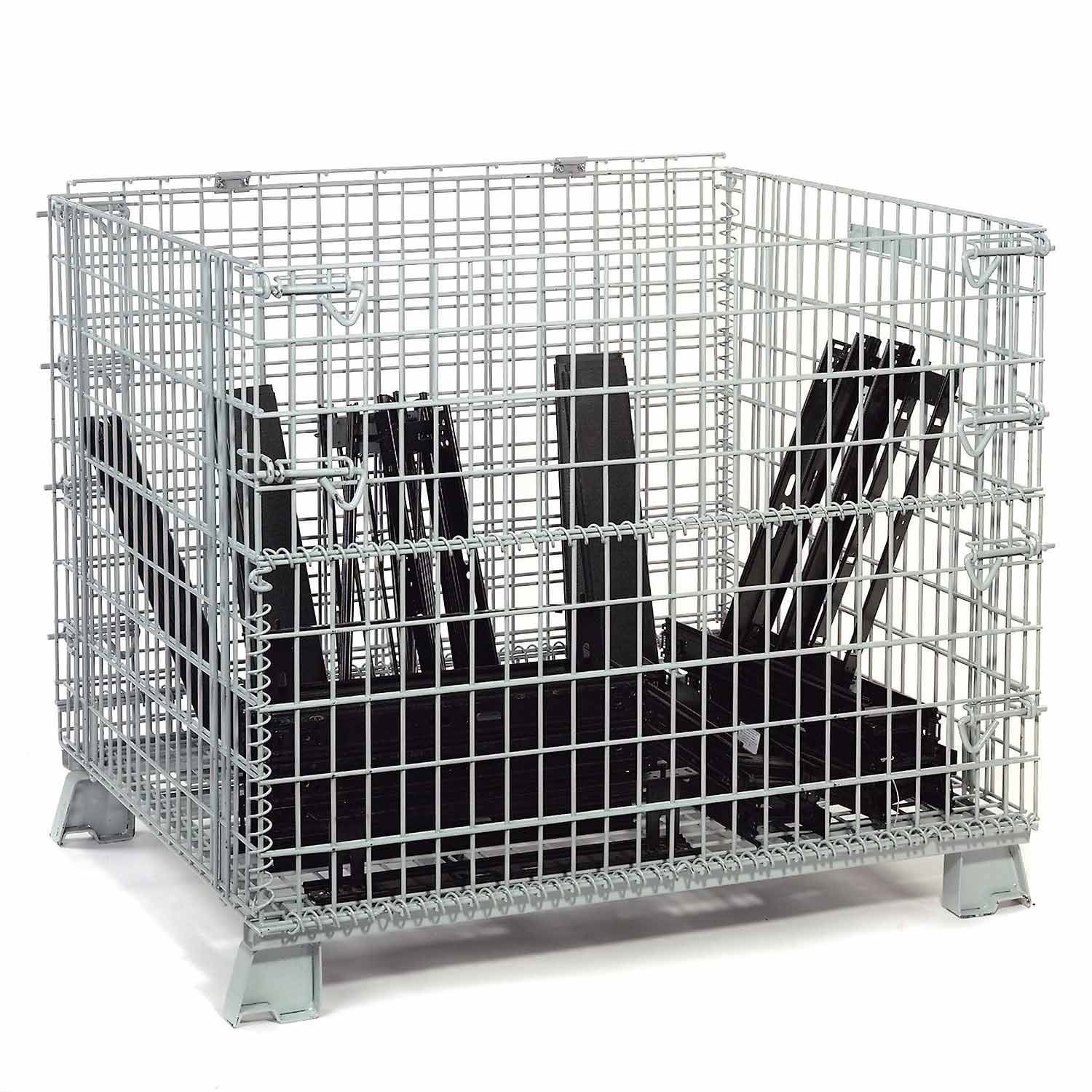 Global Industrial Folding Wire Container, 2000 Lb Capacity, 48"L x 40"W ...