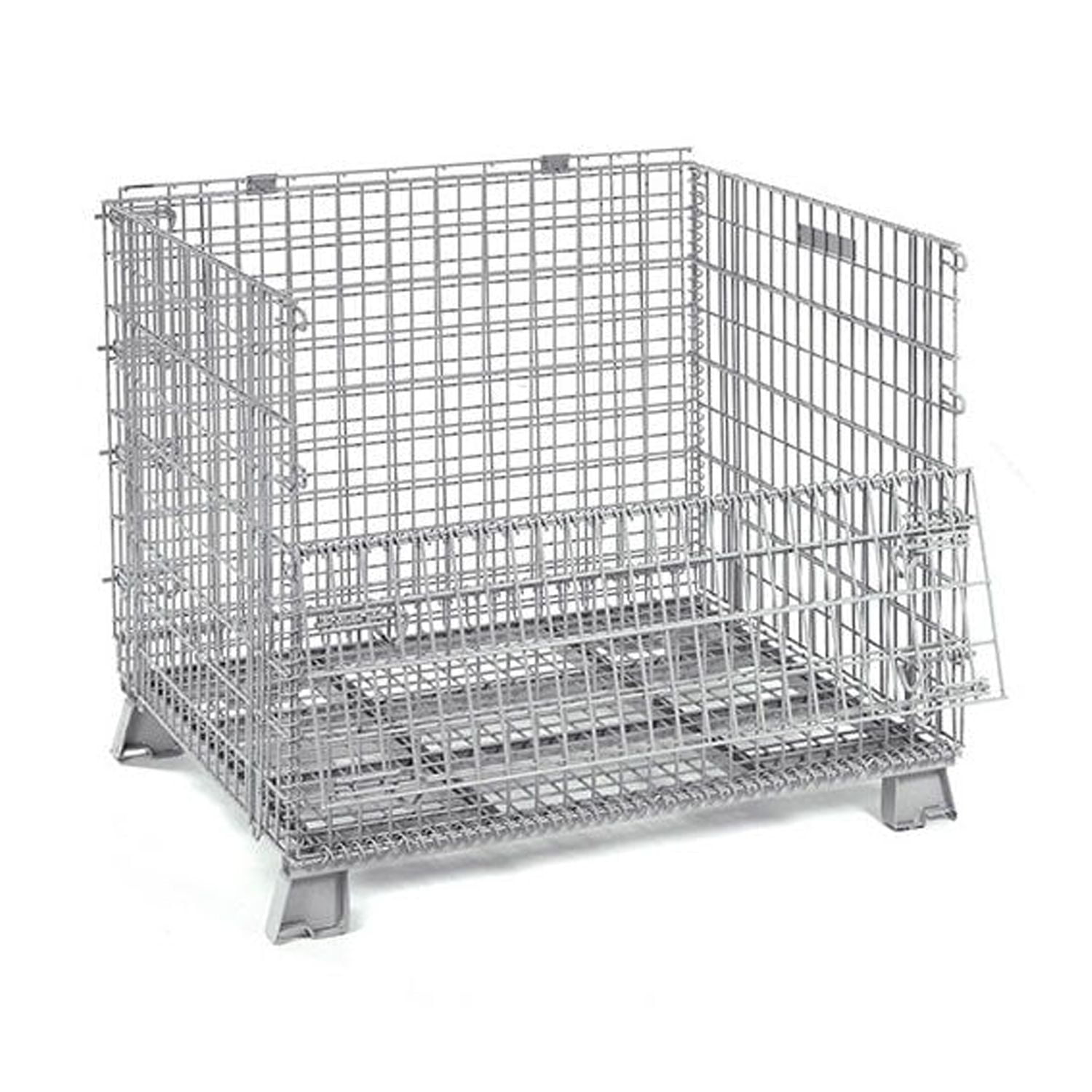 Global Industrial Folding Wire Container, 5000 Lb Capacity, 48"L x 40"W ...