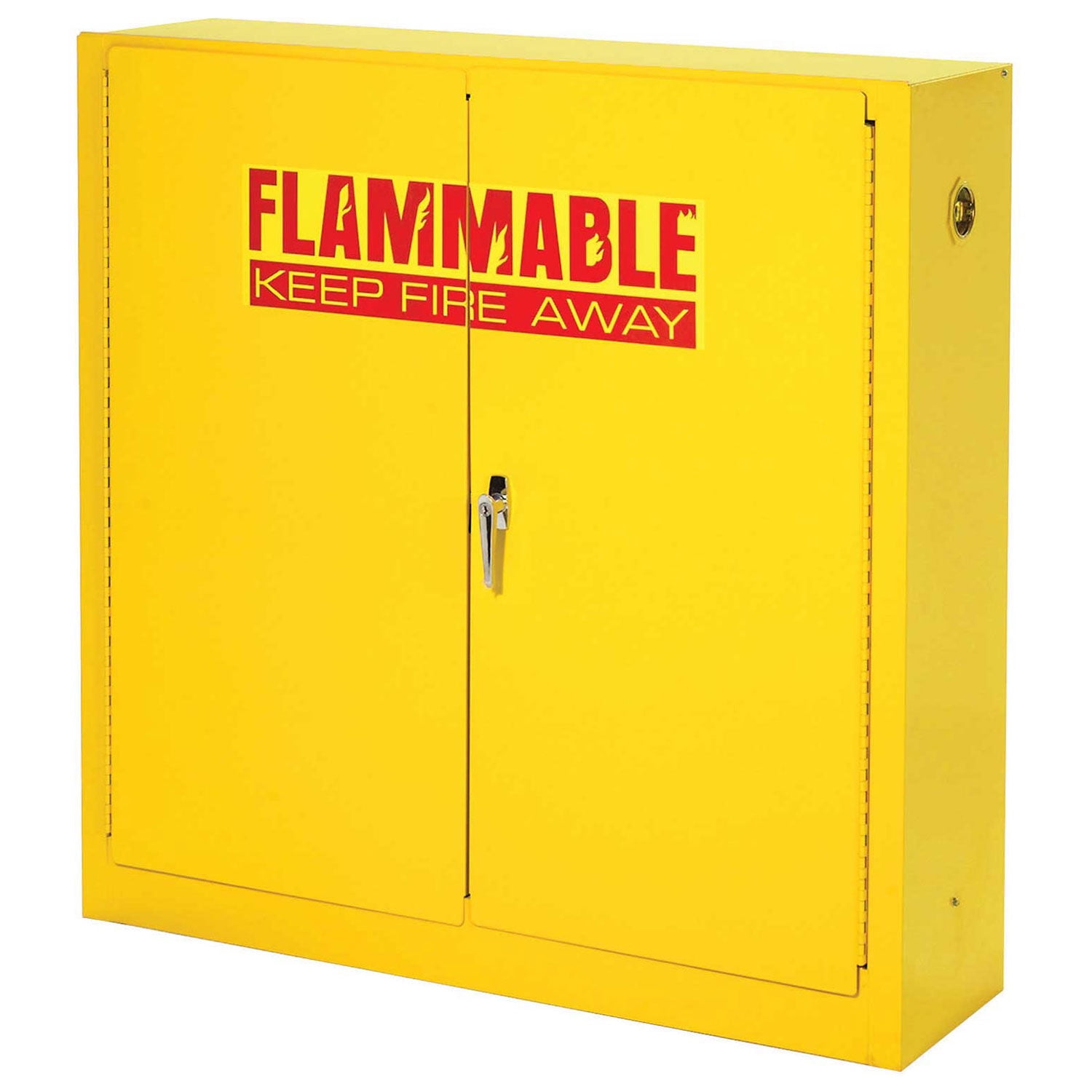 Lockable Compact Flammable Storage Cabinet with 24 Gallon Capacity ...