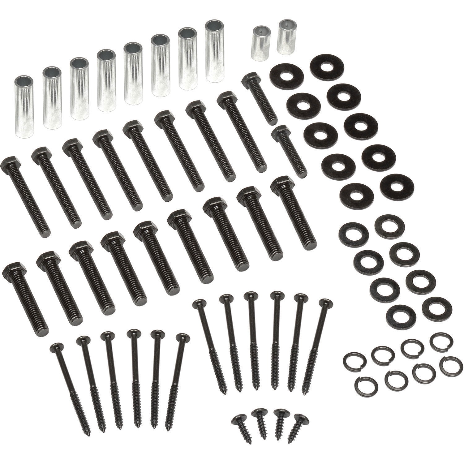 Global Industrial 319354 Hardware Kit for Workbench Legs - Black ...
