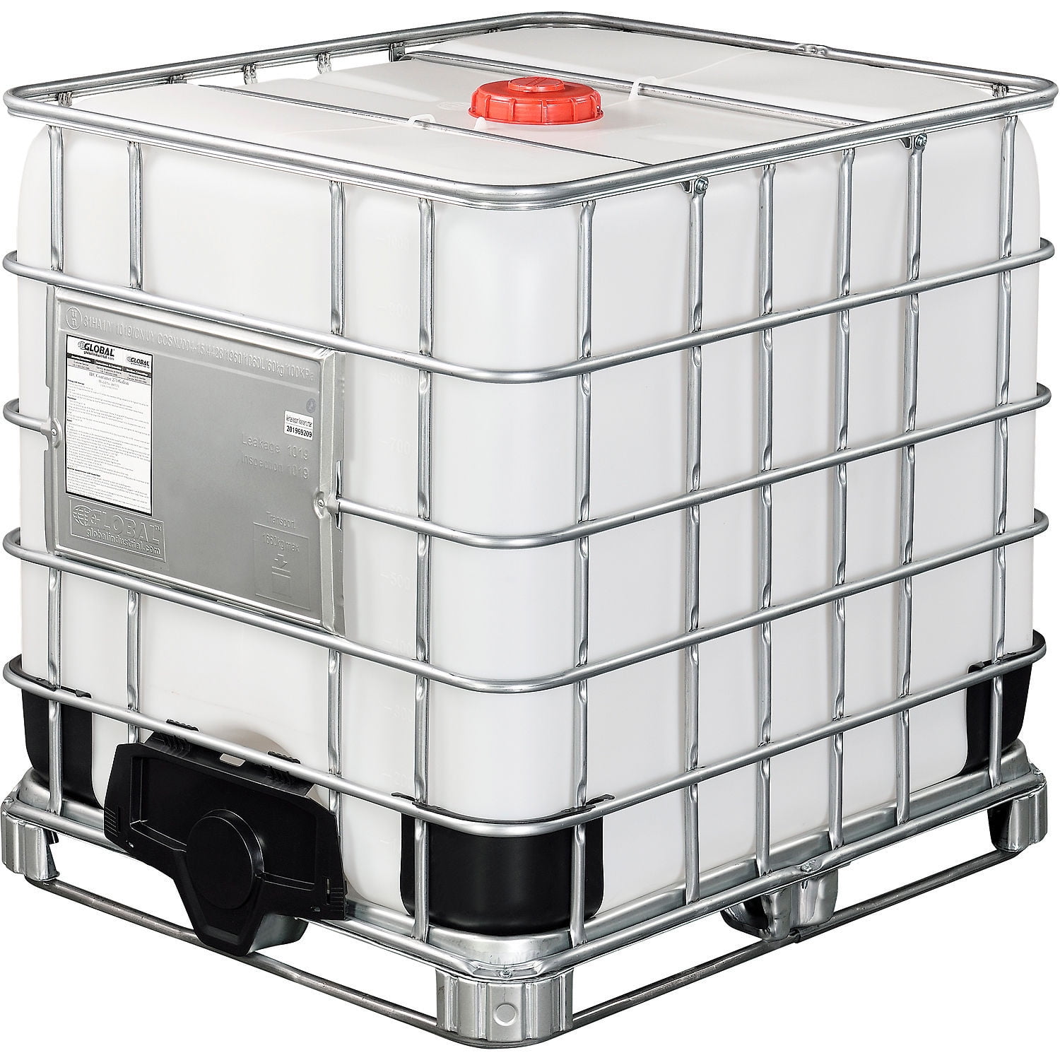 Global Industrial IBC Container 275 Gallon UN approved w/ Composite Metal Pallet Base - Walmart.com
