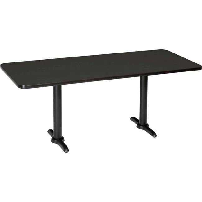 Global Industrial Interion Breakroom Table - 72 x 36 x 29 in. - Black ...