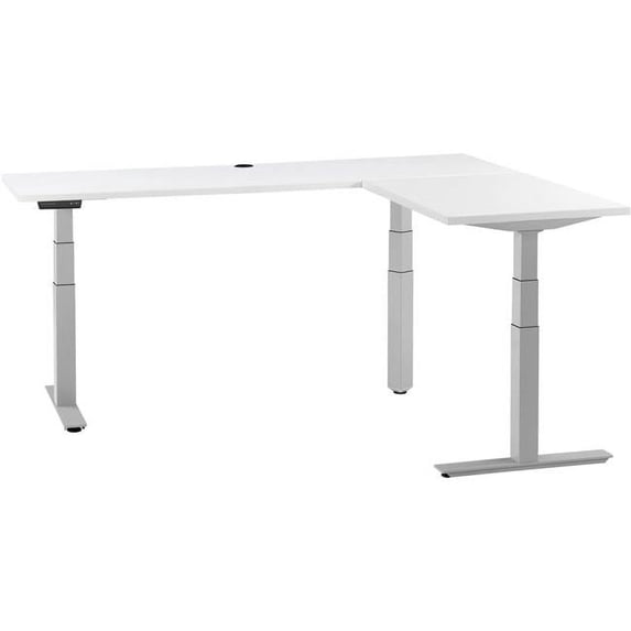Global Industrial 695778LWHGY Interion L-Shaped Electric Height ...
