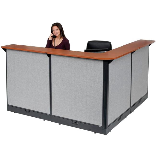 Global Industrial 3669027 Interion L-Shaped Electric Reception Station ...
