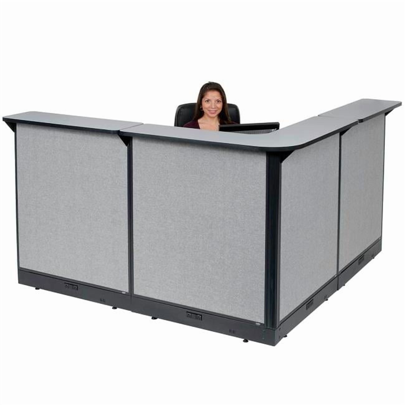 Global Industrial 3669127 Interion L-Shaped Electric Reception Station ...