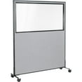Global Industrial Interion Mobile Office Partition Panel with Partial ...