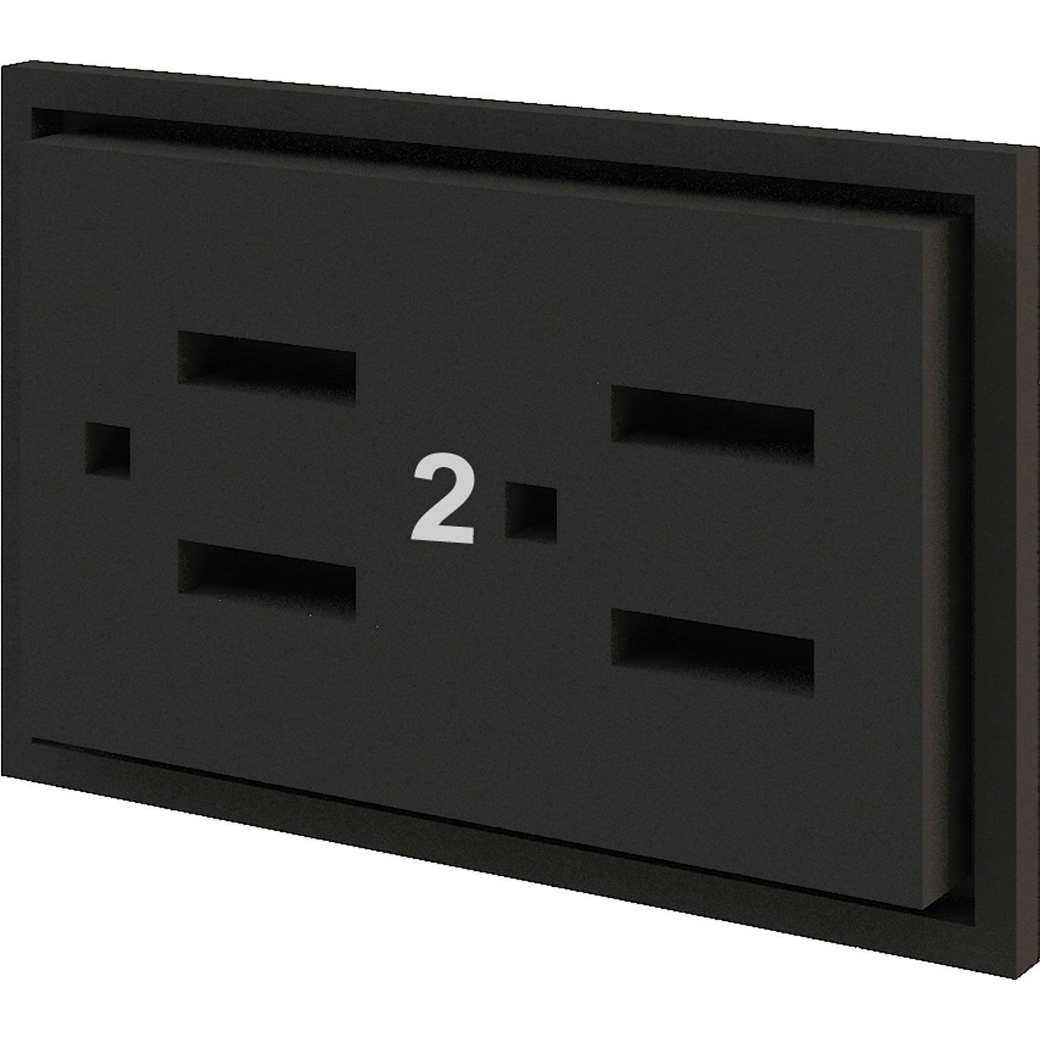 Global Industrial Interion Modular Partition Circuit 2 Receptacle ...