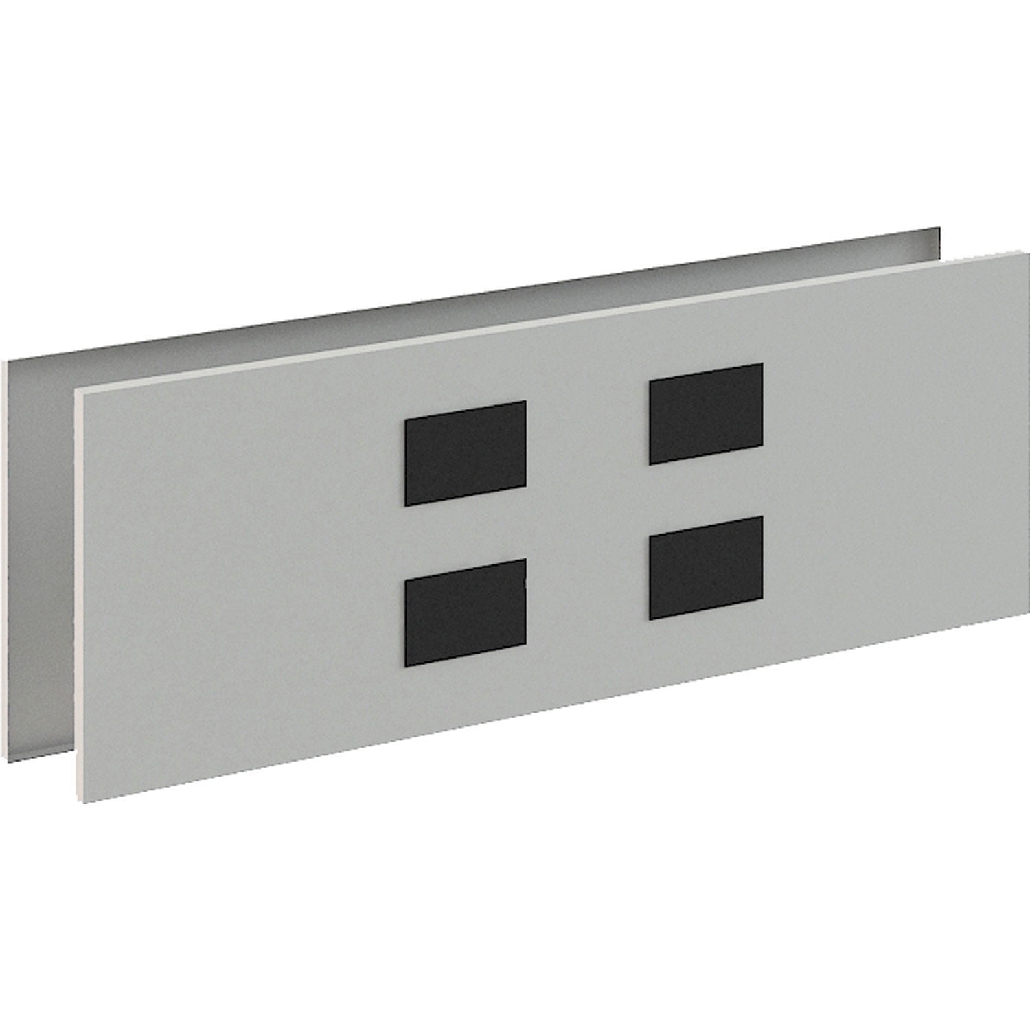 Interion Modular Partition Raceway Power Kit With Data For Desktop ...