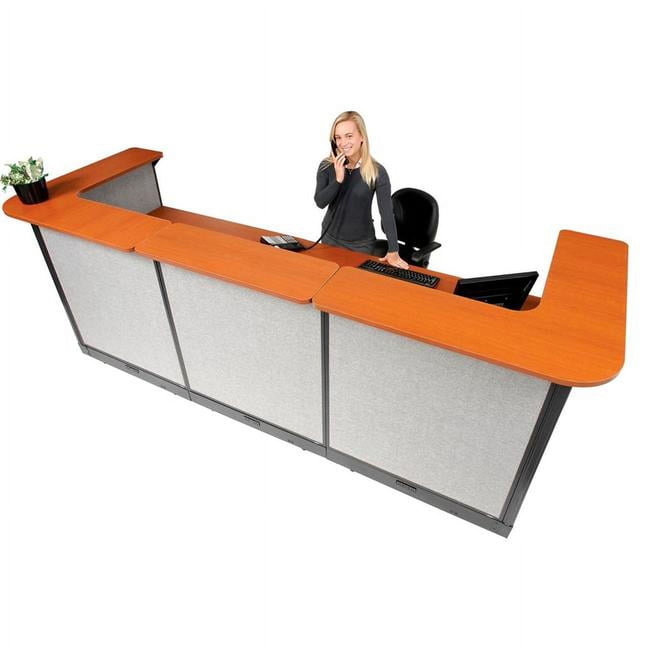 Global Industrial 3667618 Interion U-Shaped Electric Reception Station ...