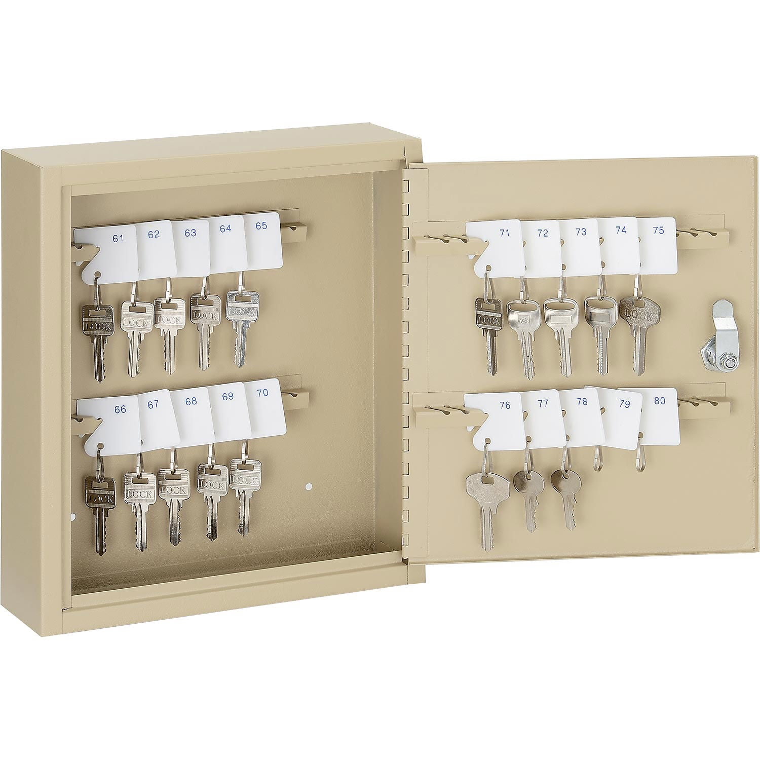 Global Industrial Key Cabinet - 60 Keys Sand - Walmart.com