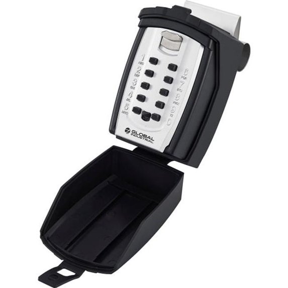 Global Industrial 641663 Key Storage Lock Box Car & Window Mount, Black ...