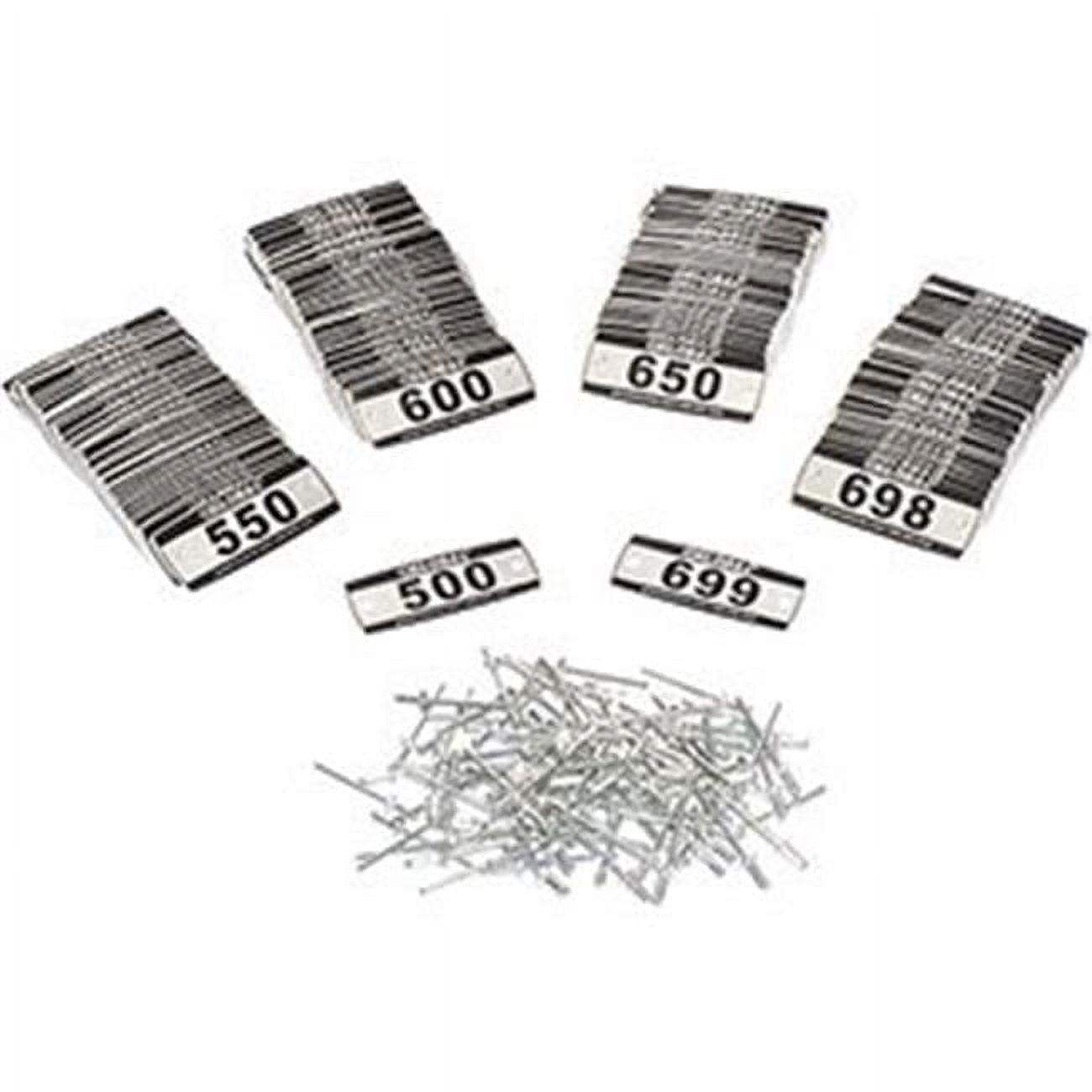 Global Industrial Locker Number Plate Kit, Numbered 500-699, 200/Pack ...