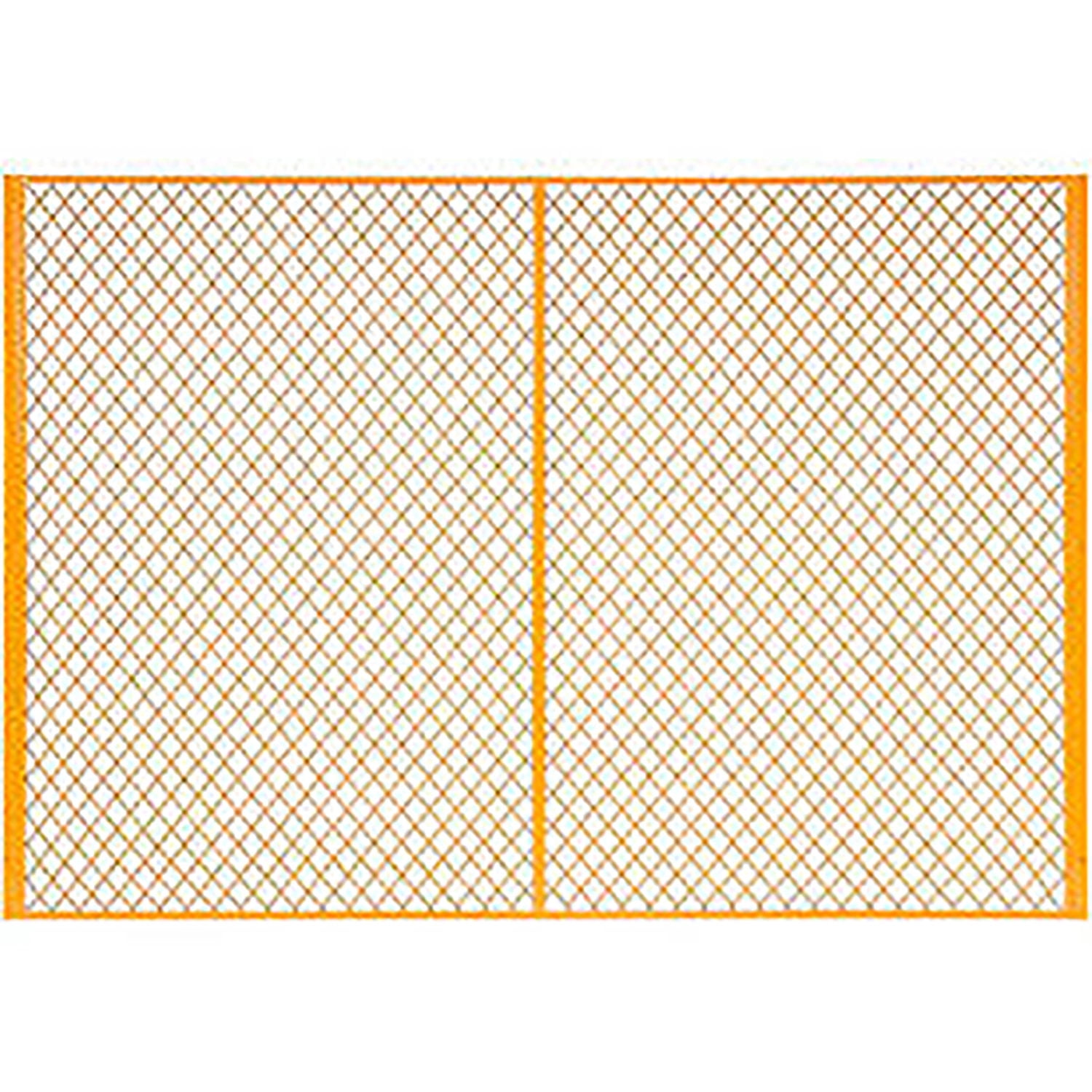 Global Industrial Machinery Wire Fence Partition Panel, 7'W, Yellow ...