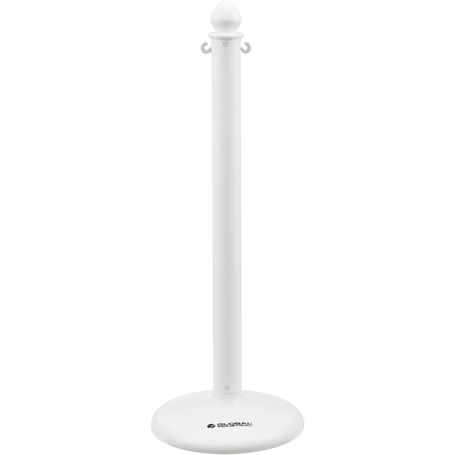 Global Industrial Medium Duty Plastic Stanchion Post 40""H White ...